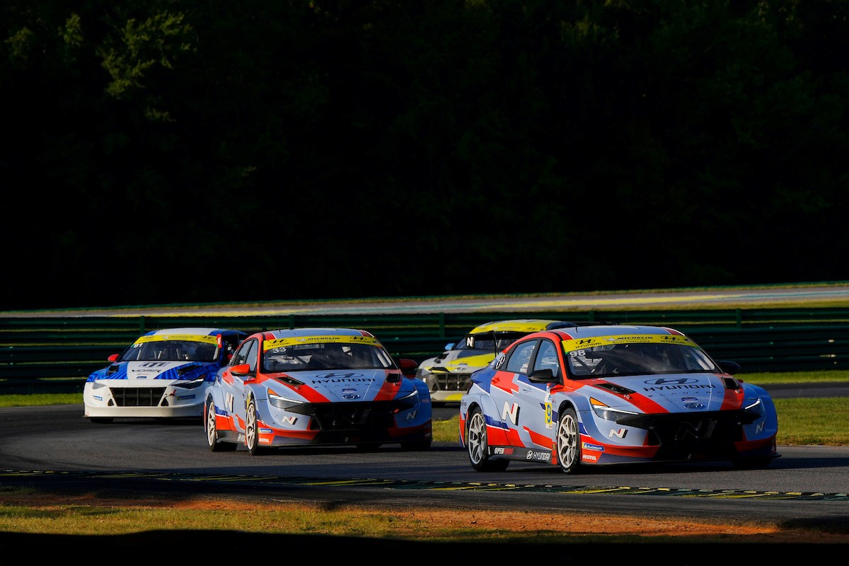 All Three BHA Elantra N TCR Entries Finish in the Top Five at VIR - Harry Gottsacker Racing